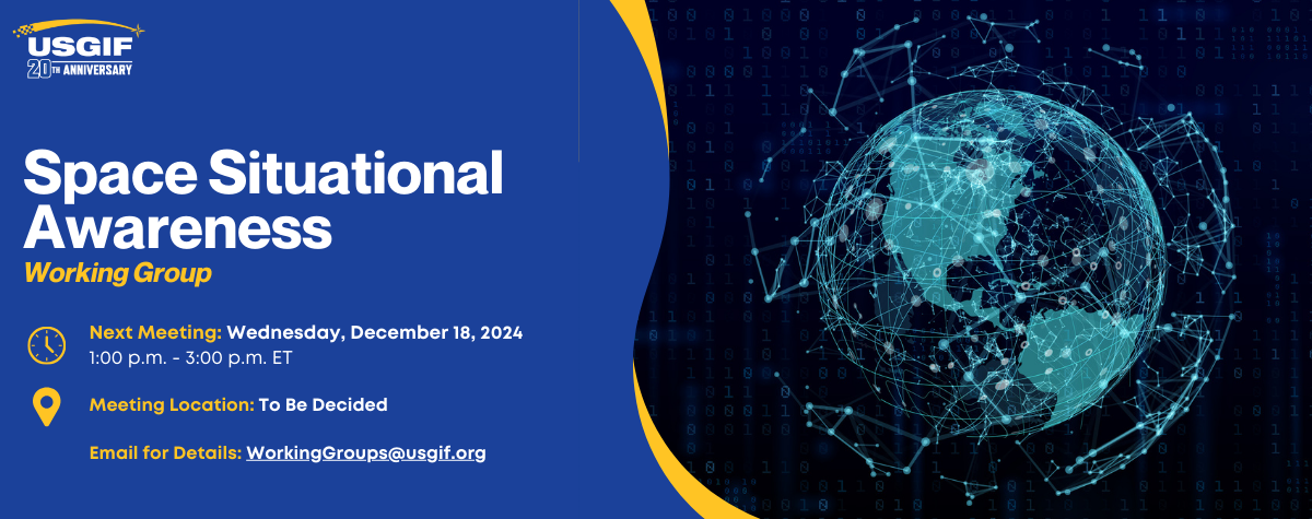 Space Situational Awareness Working Group - USGIF